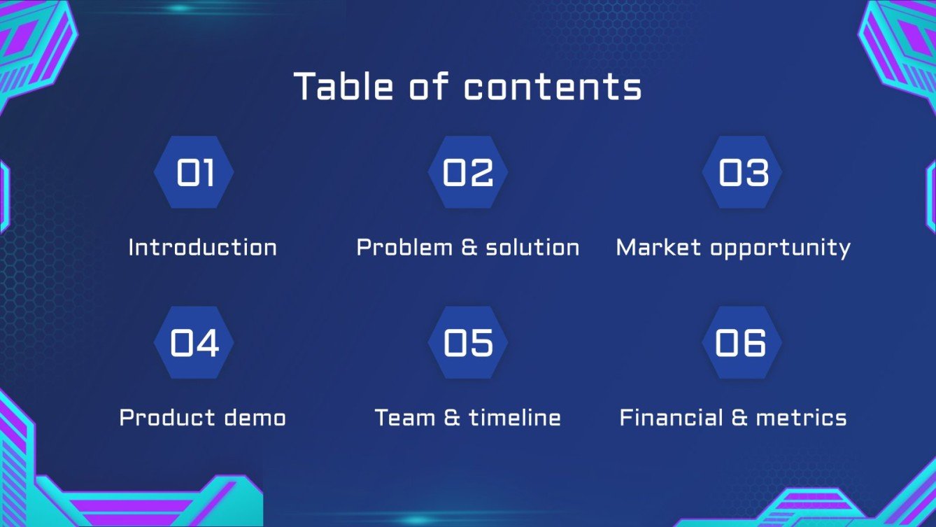 Game Design Pitch Deck Presentation