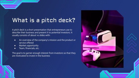 Game Design Pitch Deck Presentation