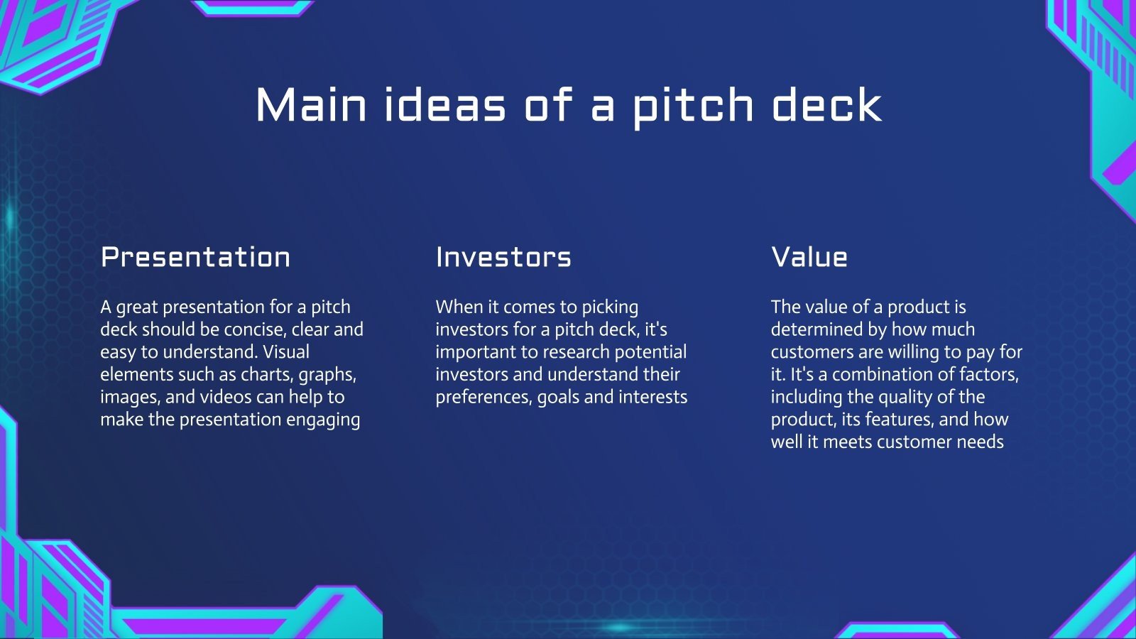 Game Design Pitch Deck Presentation
