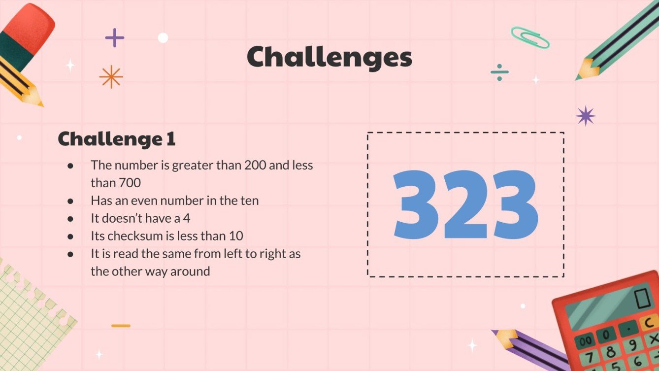 Mathematical Challenge. Three-digit Numbers. GBL