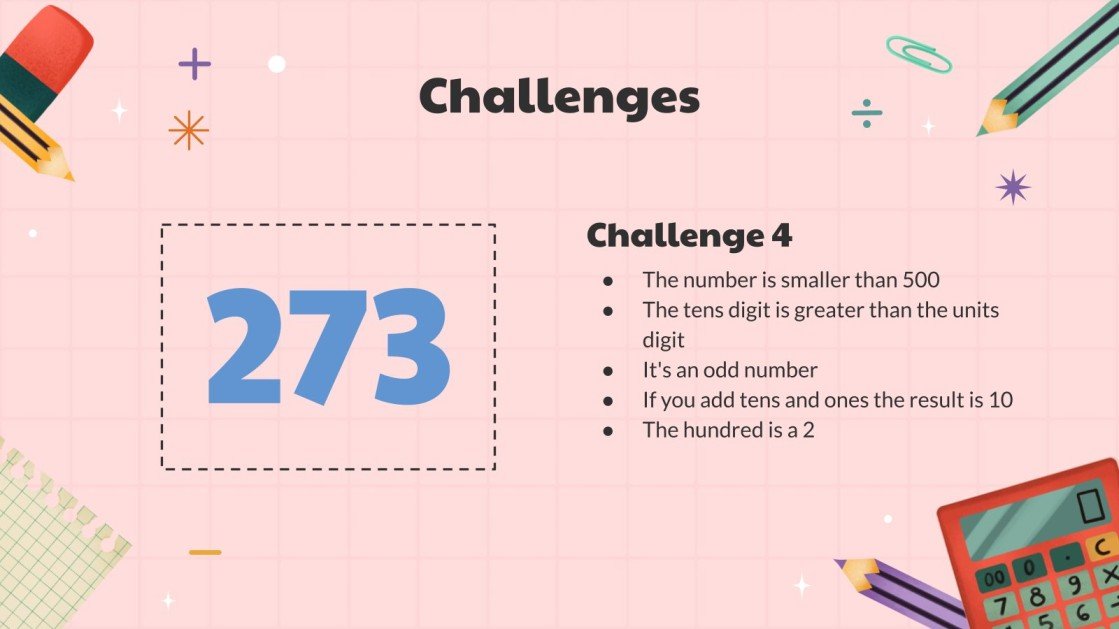 Mathematical Challenge. Three-digit Numbers. GBL