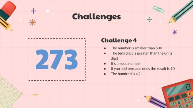 Mathematical Challenge. Three-digit Numbers. GBL