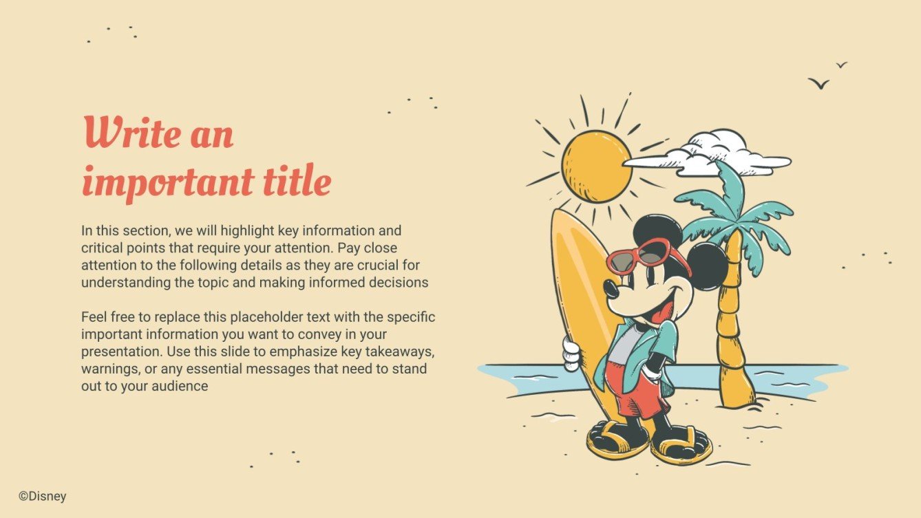 Mickey and Friends Enjoy Summer Presentation