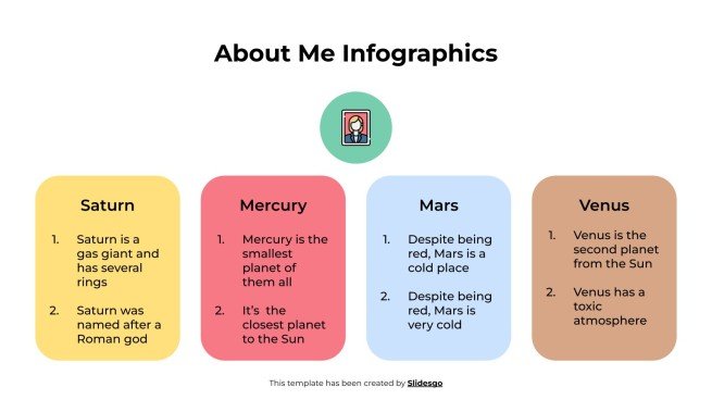 About Me Infographics Template