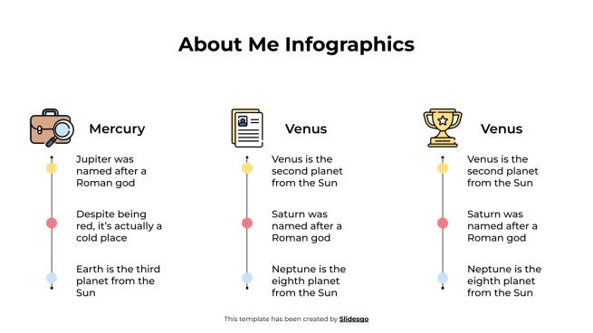 About Me Infographics Template
