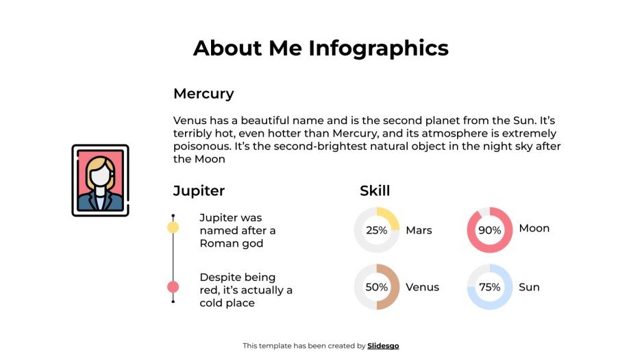 About Me Infographics Template