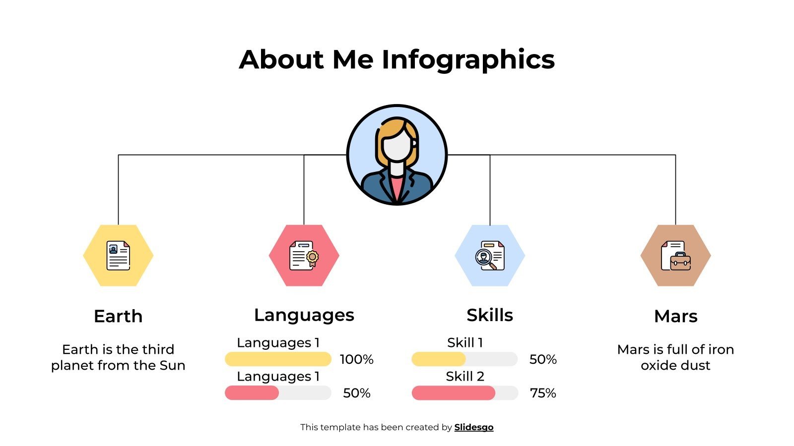 About Me Infographics Template