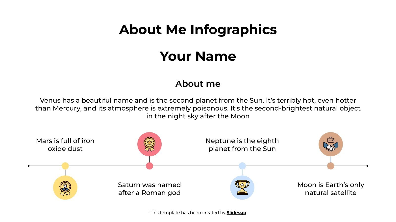 About Me Infographics Template