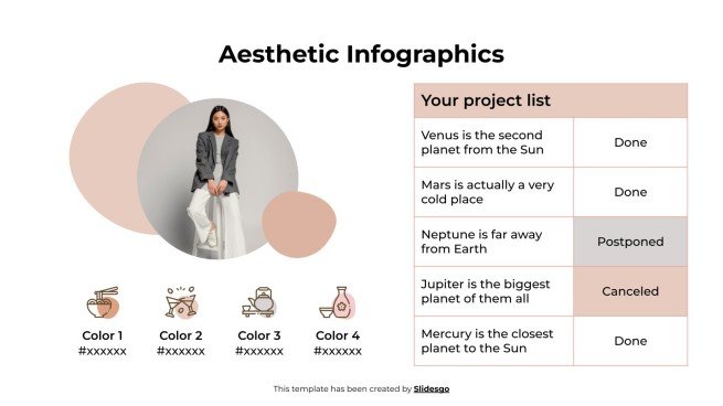 Aesthetic Infographics Template
