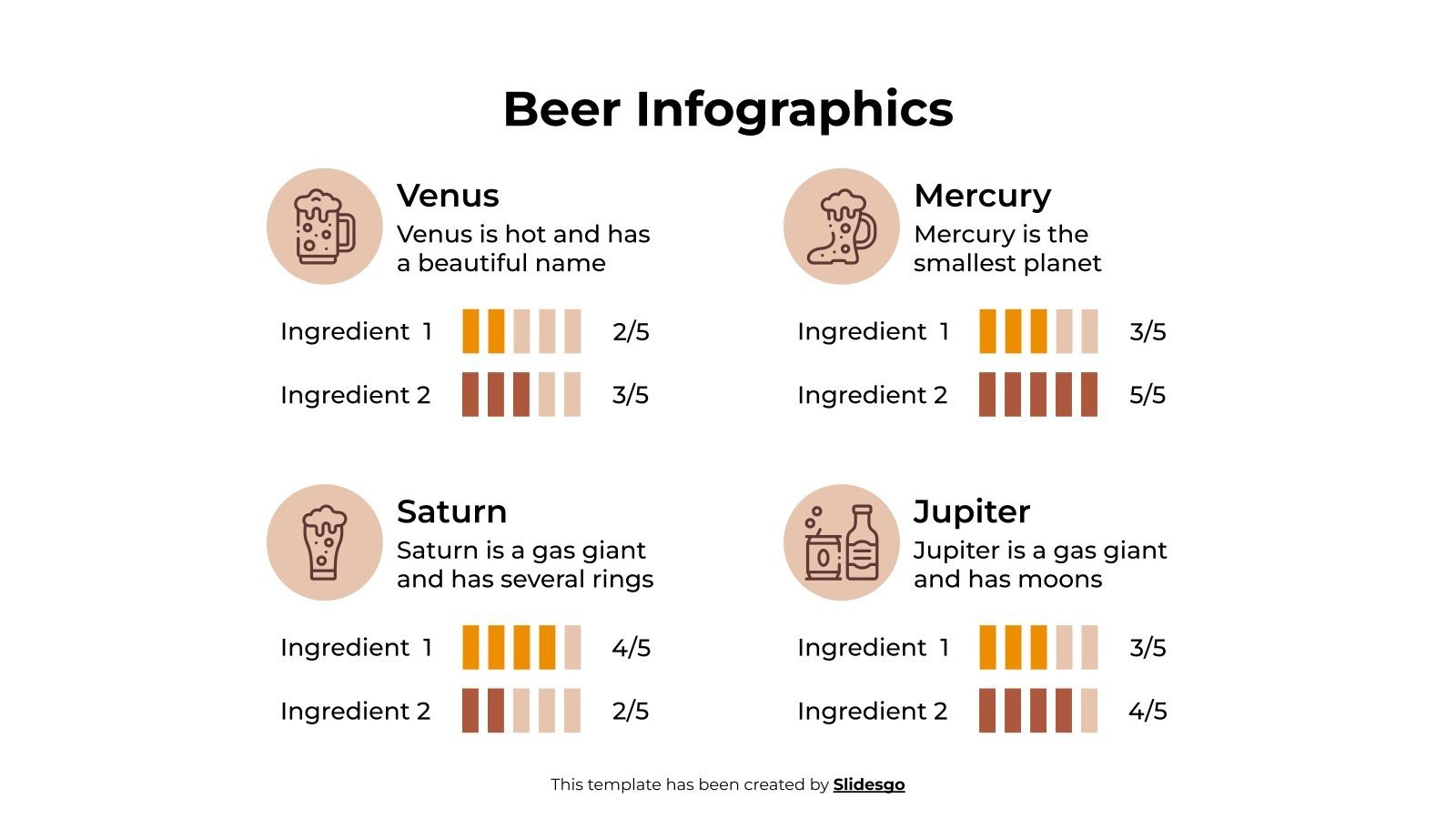 Beer Infographics Template