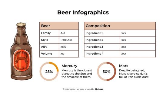 Beer Infographics Template
