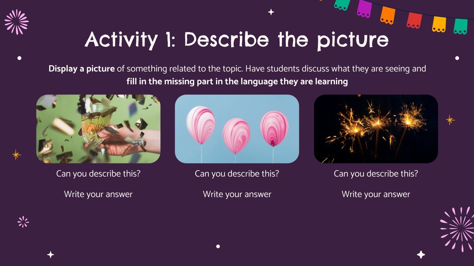 Holidays and Celebrations Vocabulary - Spanish - 4th Grade