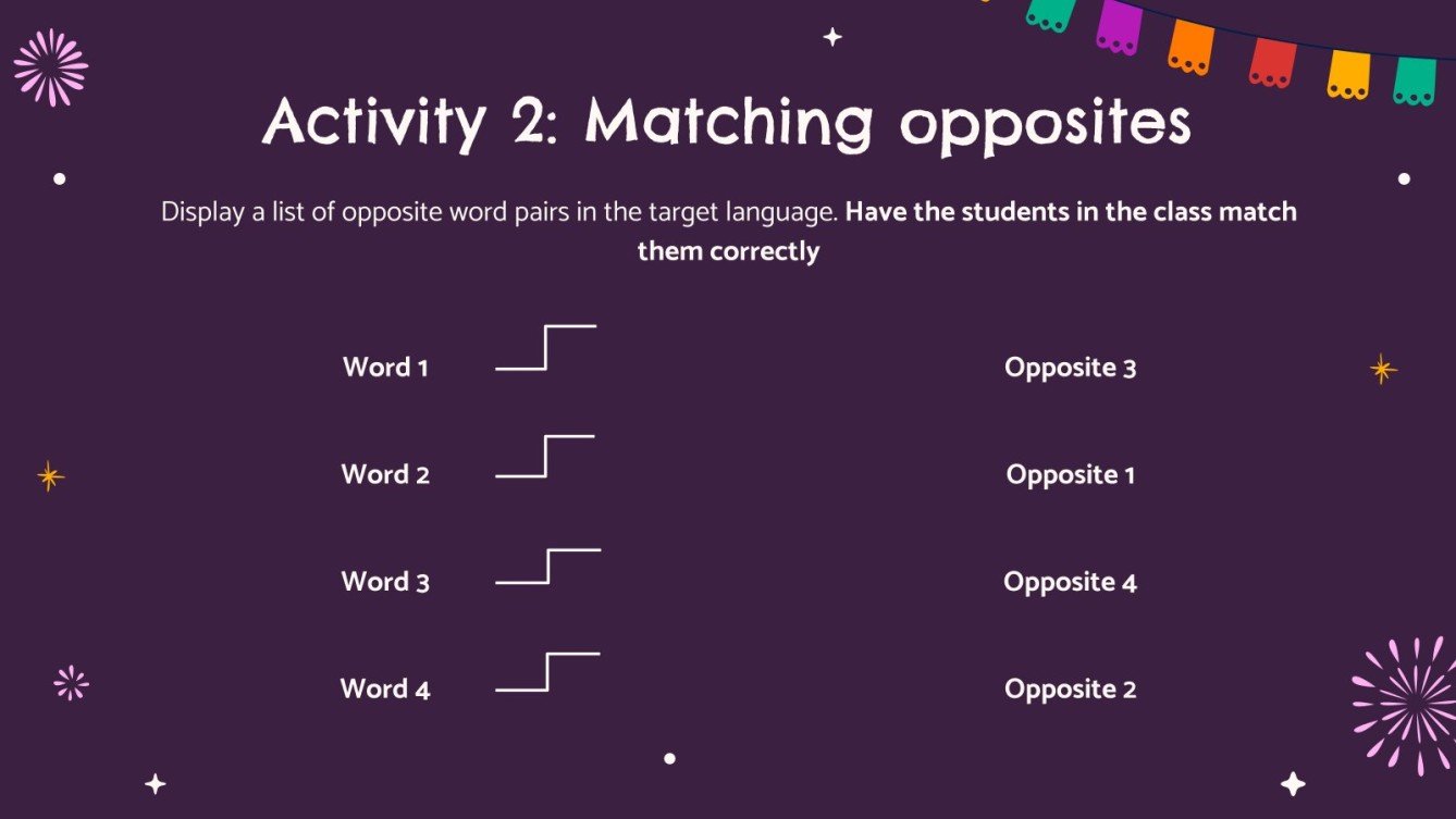 Holidays and Celebrations Vocabulary - Spanish - 4th Grade