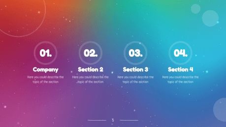 Rainbow Background Google Slides & PowerPoint Template