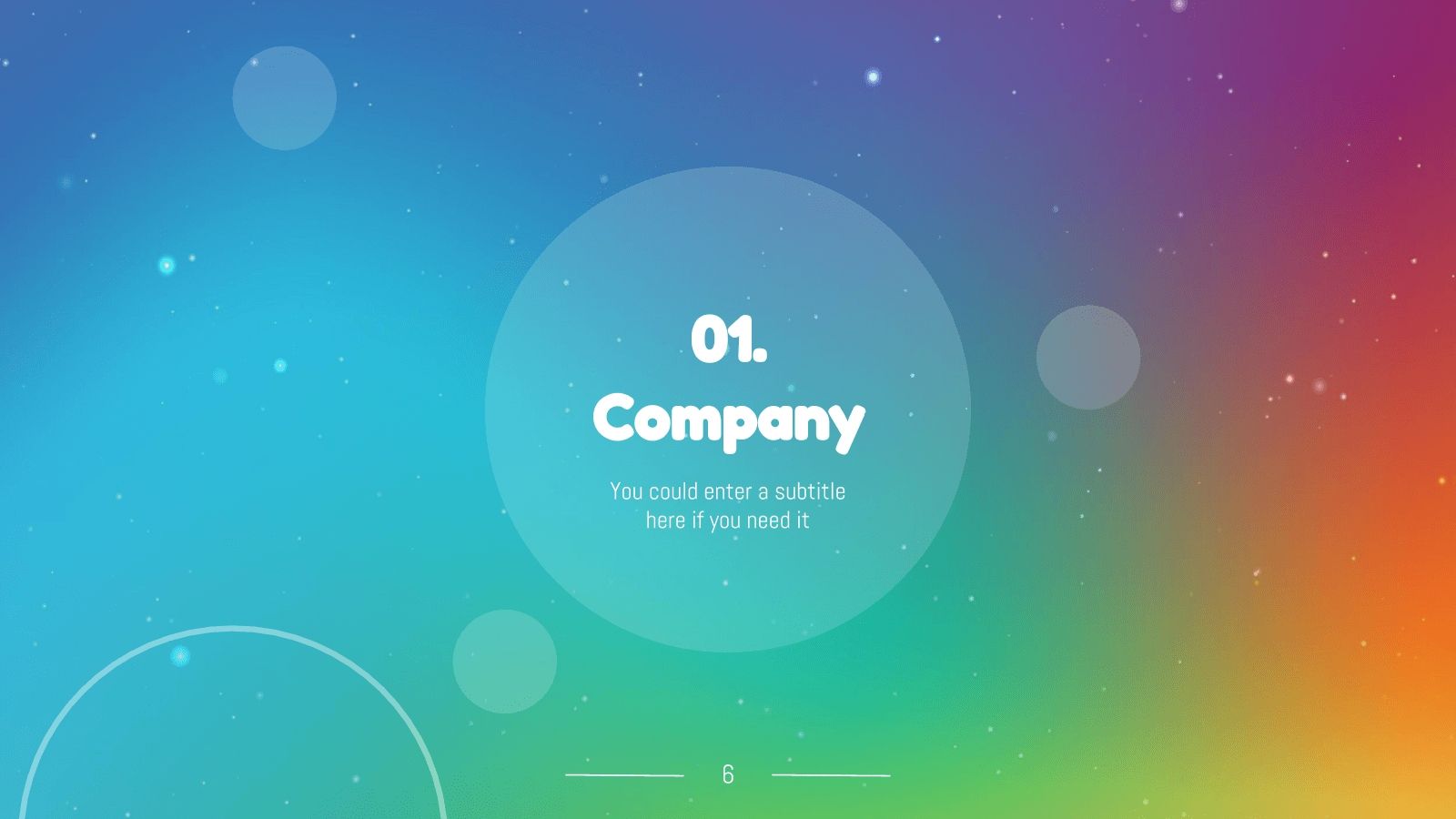 Rainbow Background Google Slides & PowerPoint Template