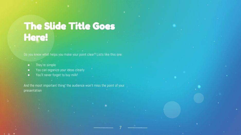 Rainbow Background Google Slides & PowerPoint Template
