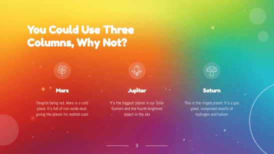 Rainbow Background Google Slides & PowerPoint Template