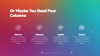 Rainbow Background Google Slides & PowerPoint Template