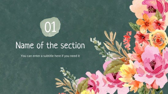 Watercolor Spring Forest | Google Slides & PowerPoint