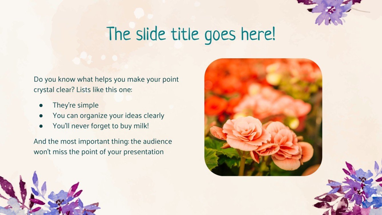 Watercolor Spring Forest | Google Slides & PowerPoint