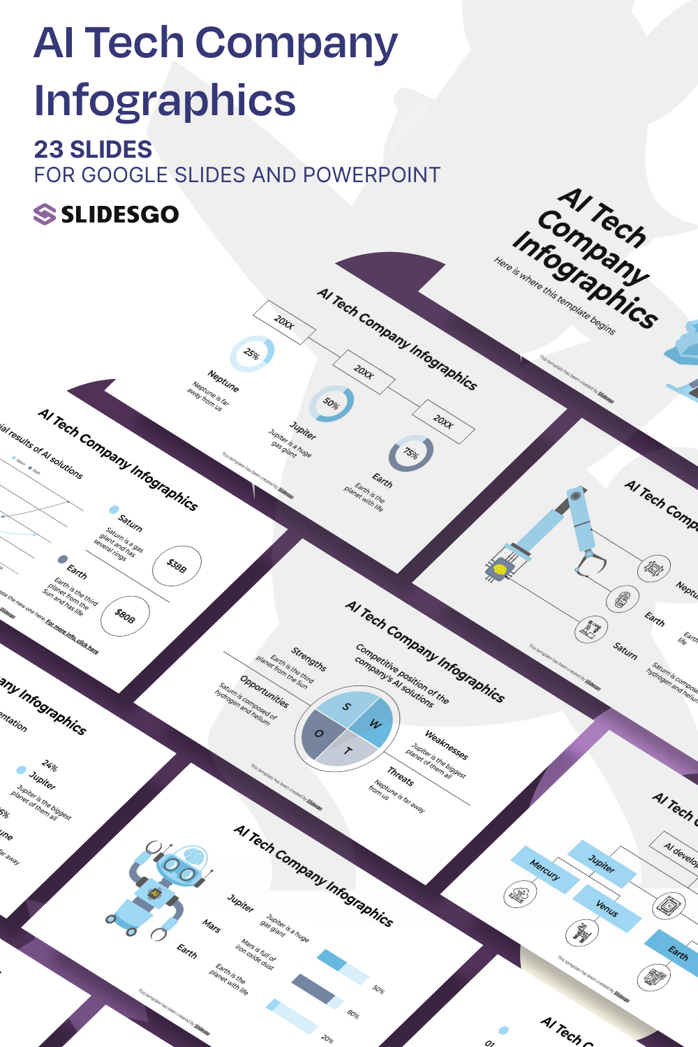 AI Tech Company Infographics Template