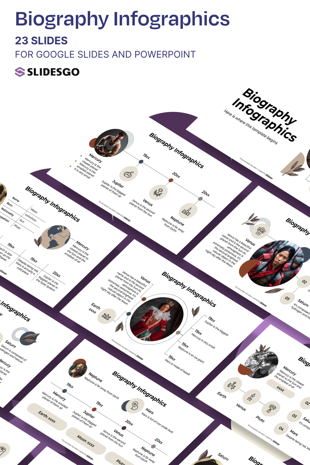 Biography Infographics Template