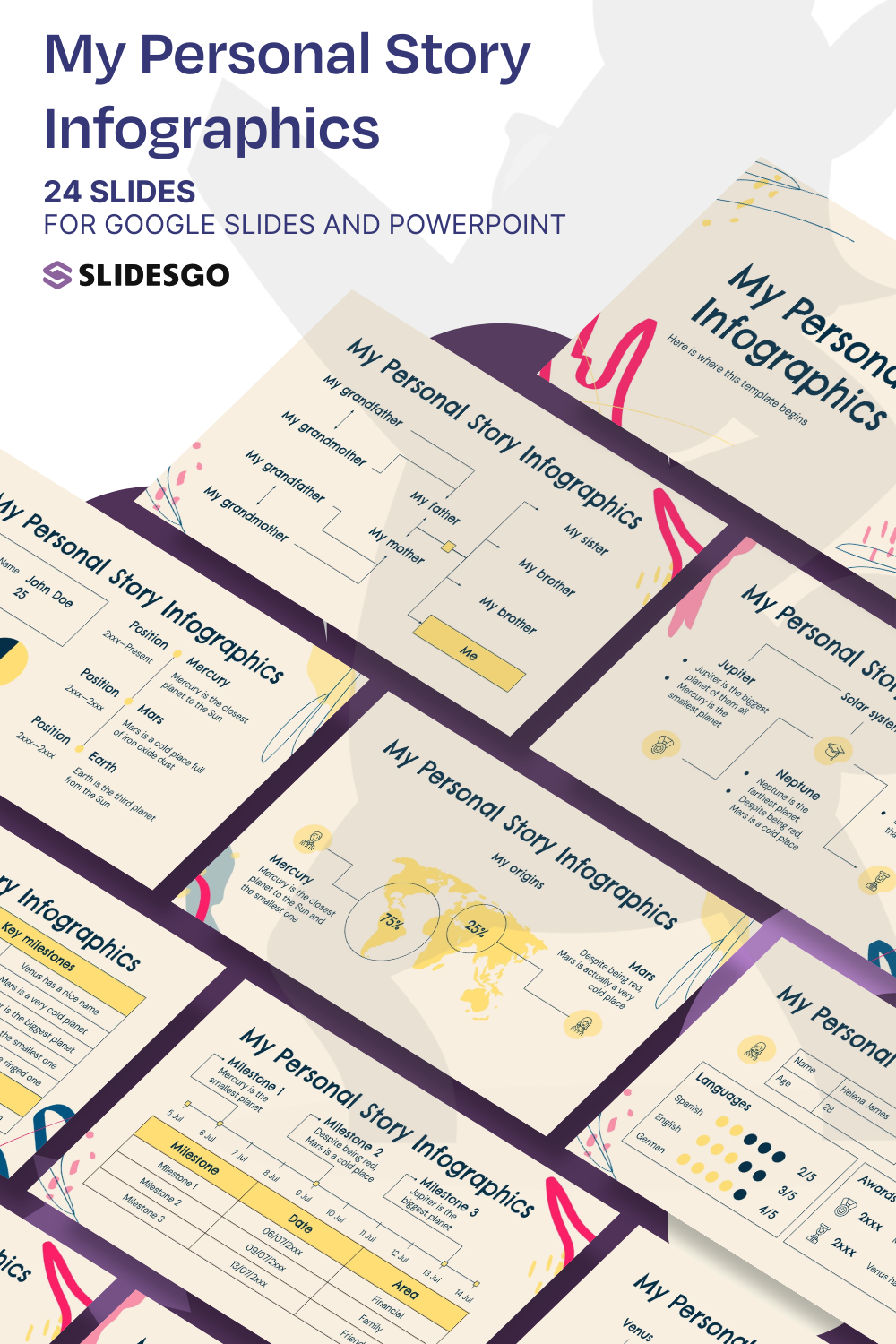 My Personal Story Infographics Template