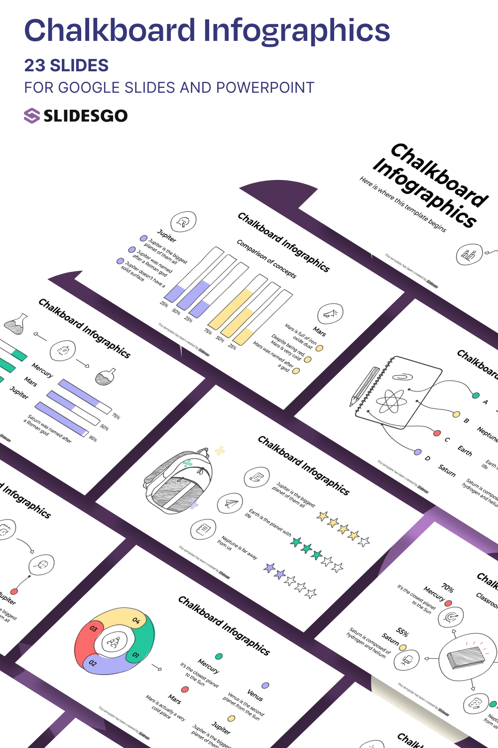 Chalkboard Infographics Template
