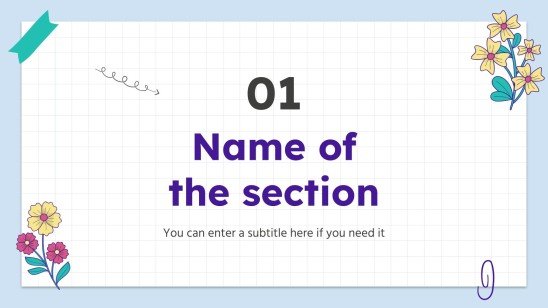 Cool Grid Notebook Template Presentation