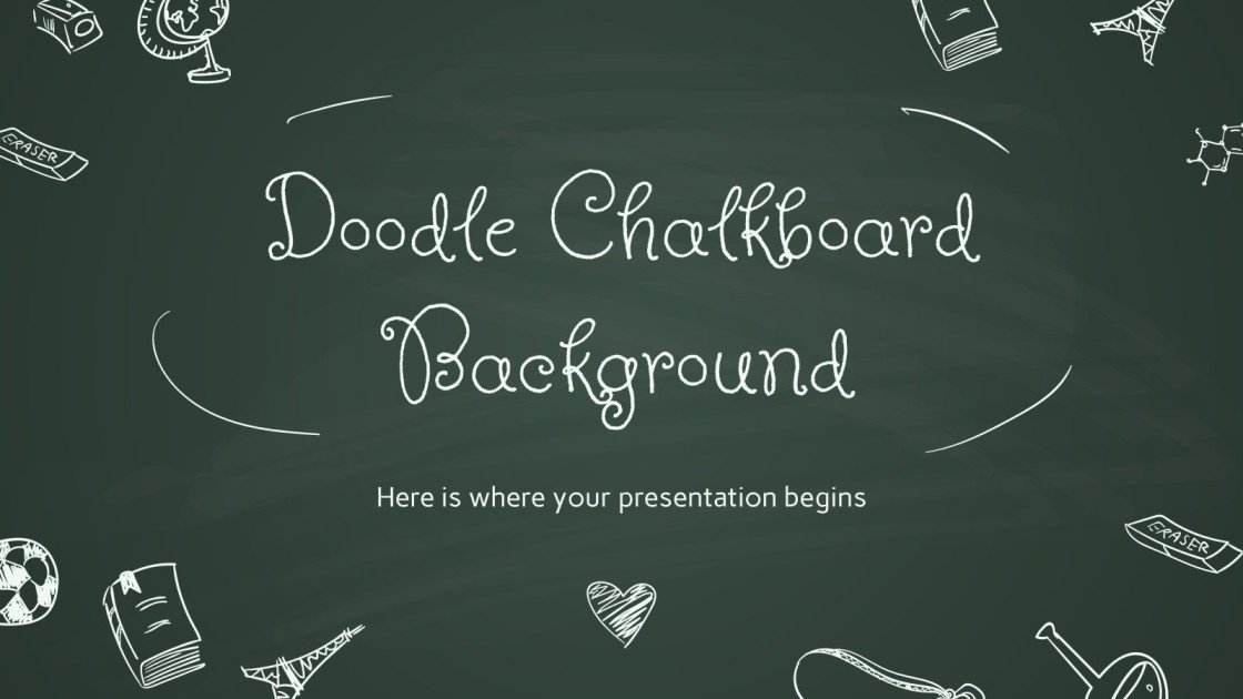 Doodle Chalkboard Background Presentation