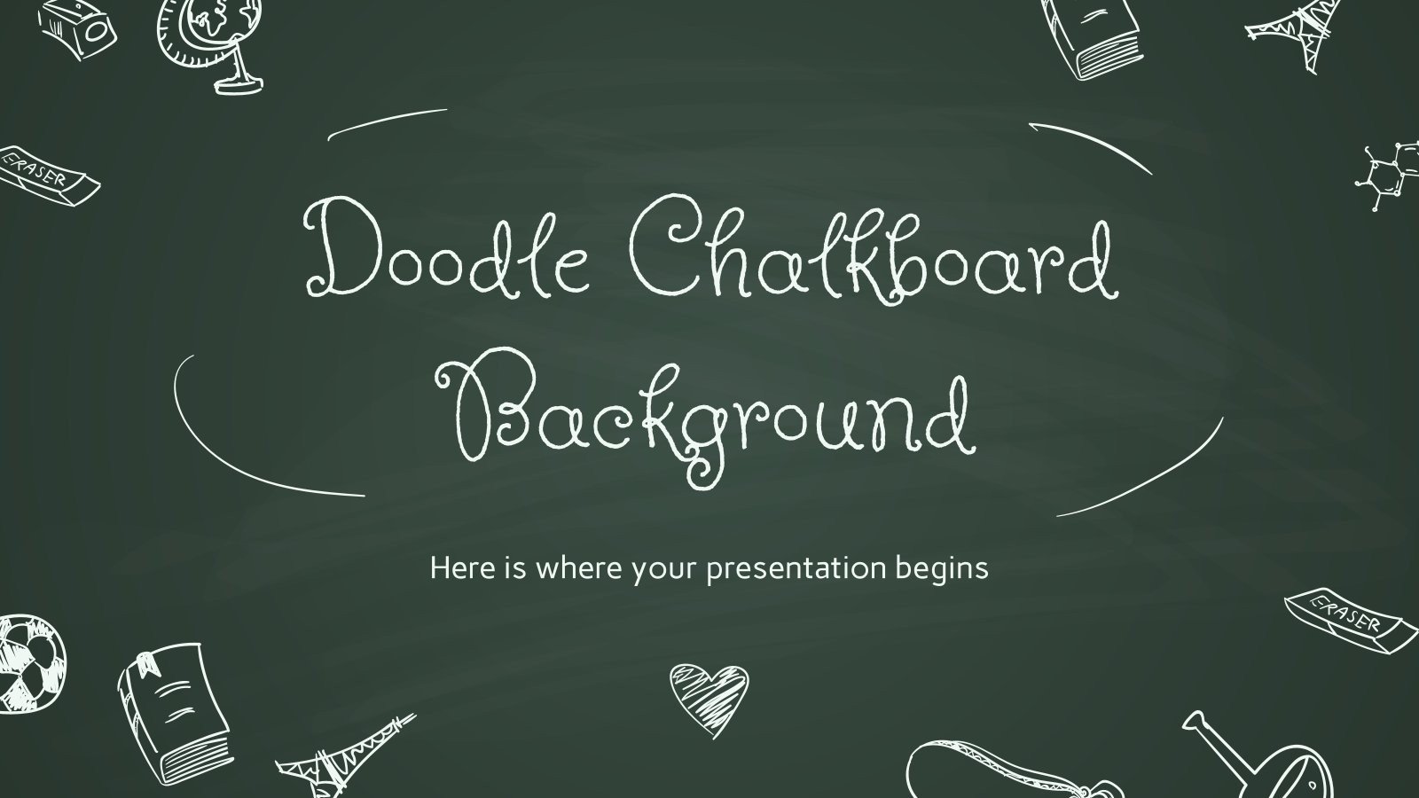 Doodle Chalkboard Background Presentation