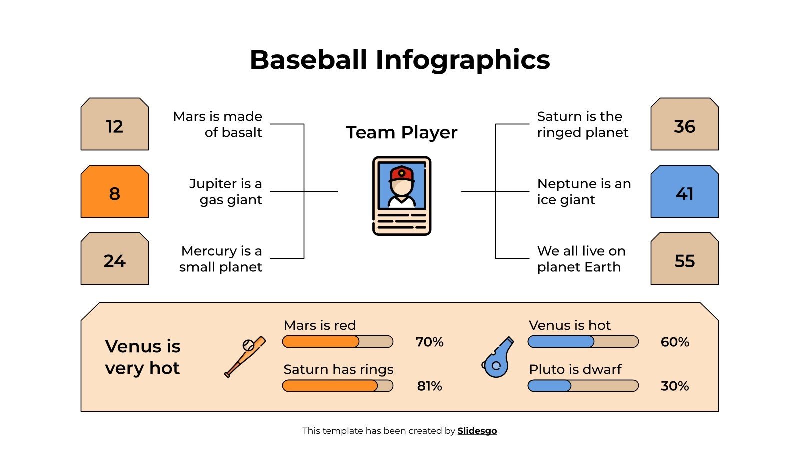 Baseball Infographics Template