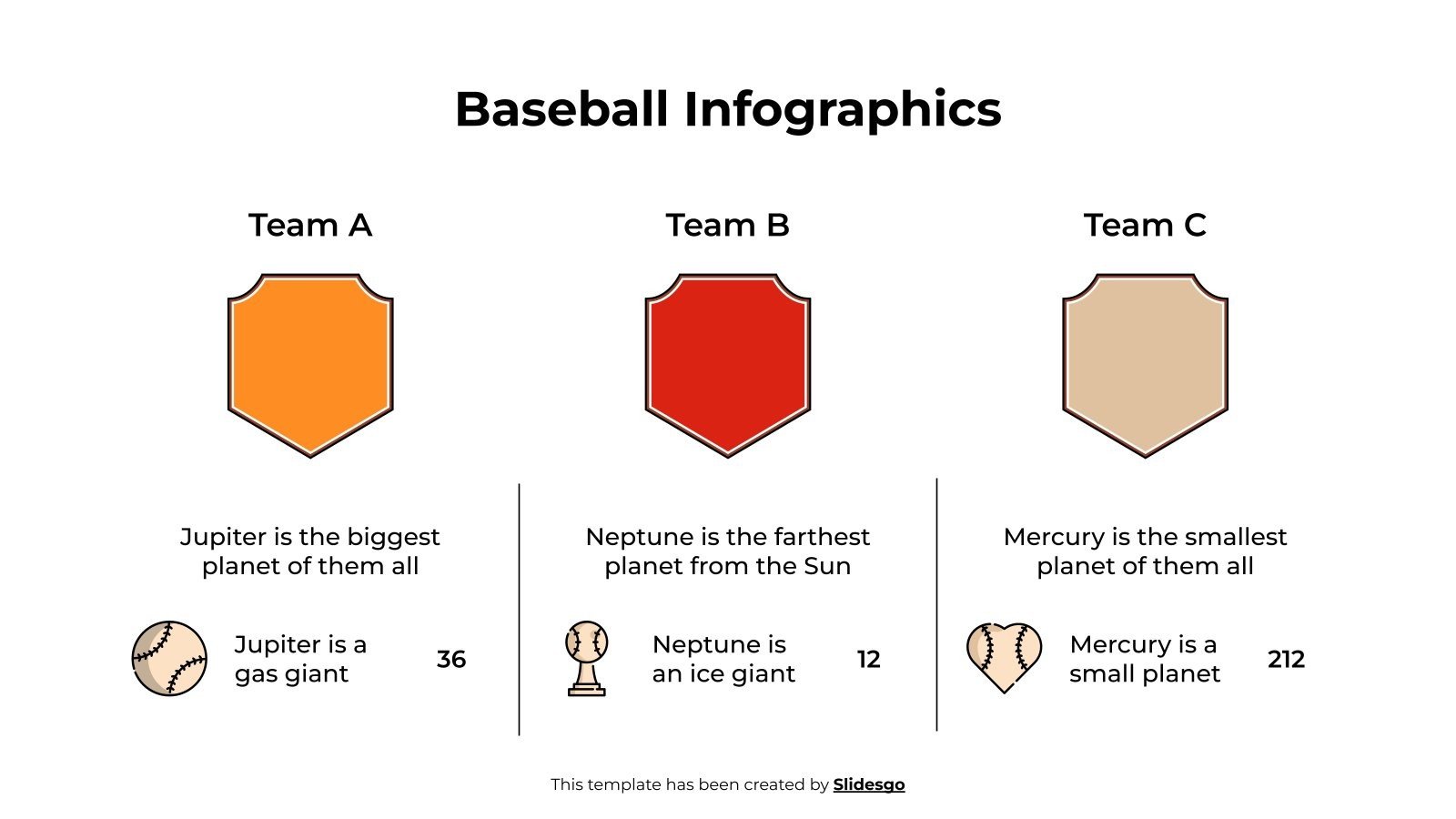 Baseball Infographics Template
