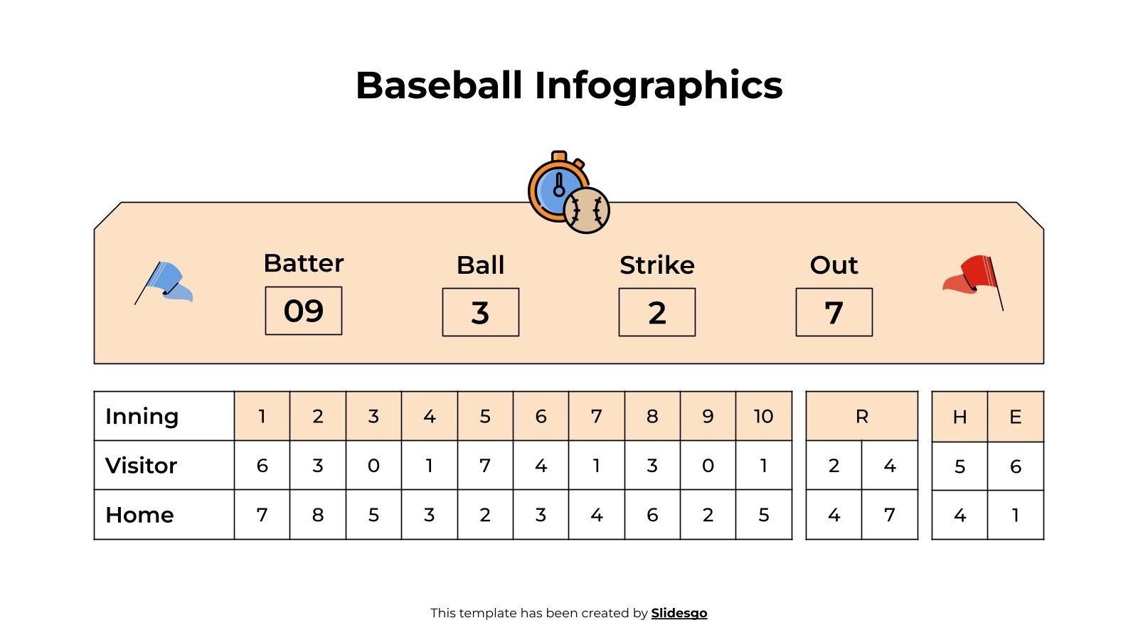 Baseball Infographics Template