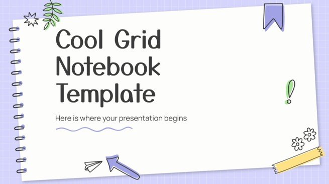 Cool Grid Notebook Template