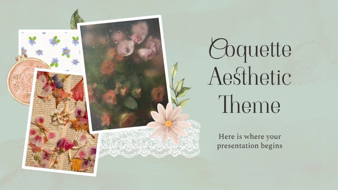Coquette Aesthetic Theme Presentation