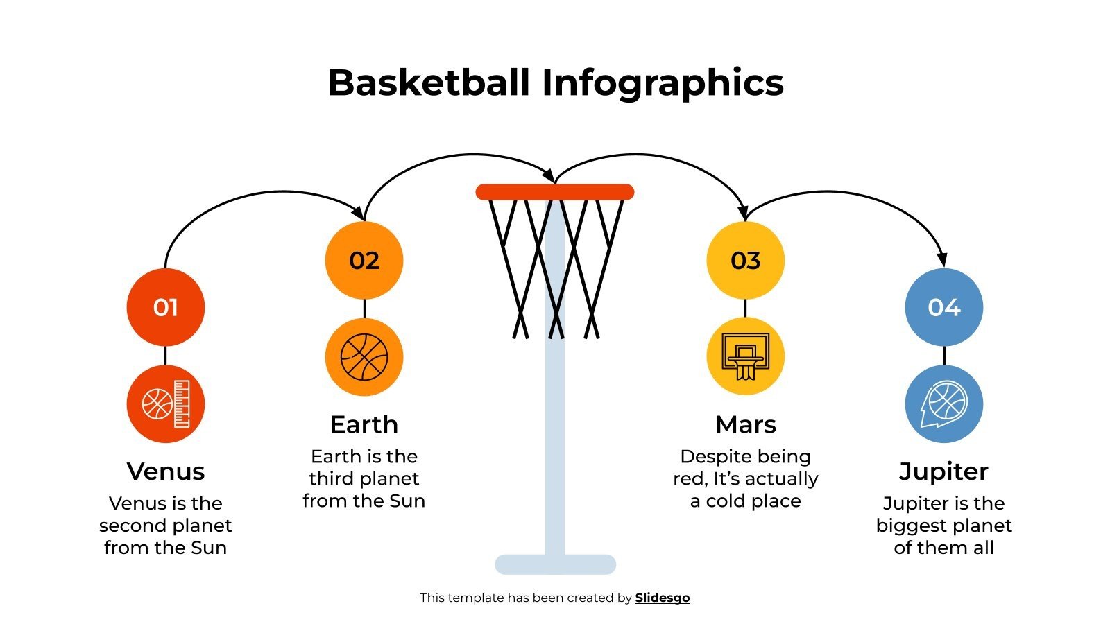 Basketball Infographics Template
