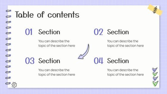 Cool Grid Notebook Template