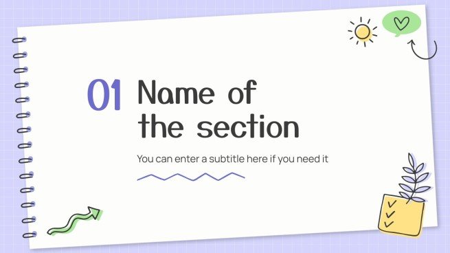 Cool Grid Notebook Template