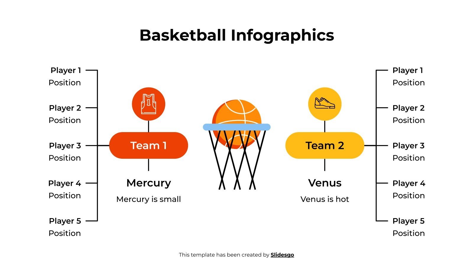 Basketball Infographics Template