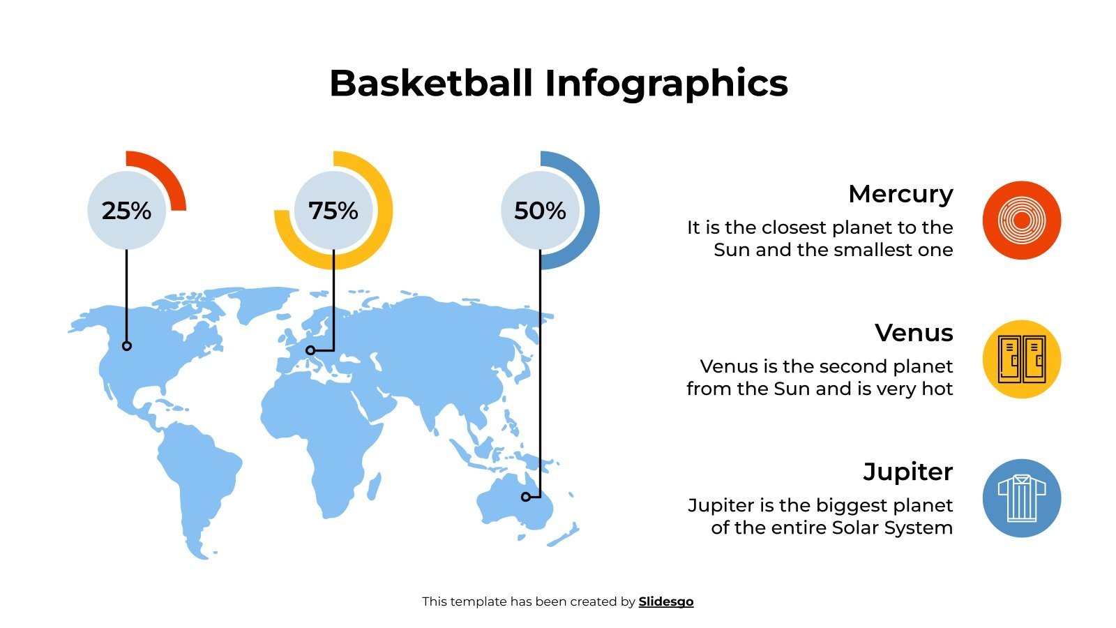 Basketball Infographics Template
