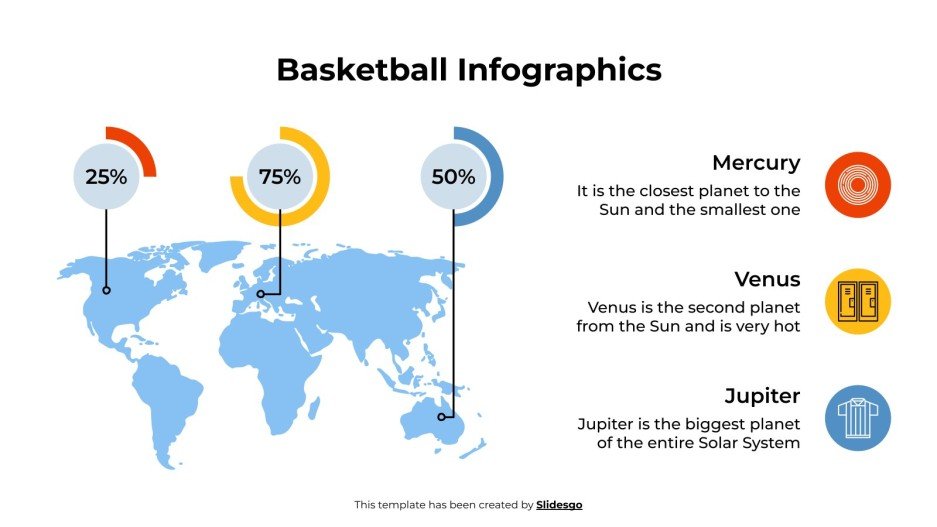 Basketball Infographics Template