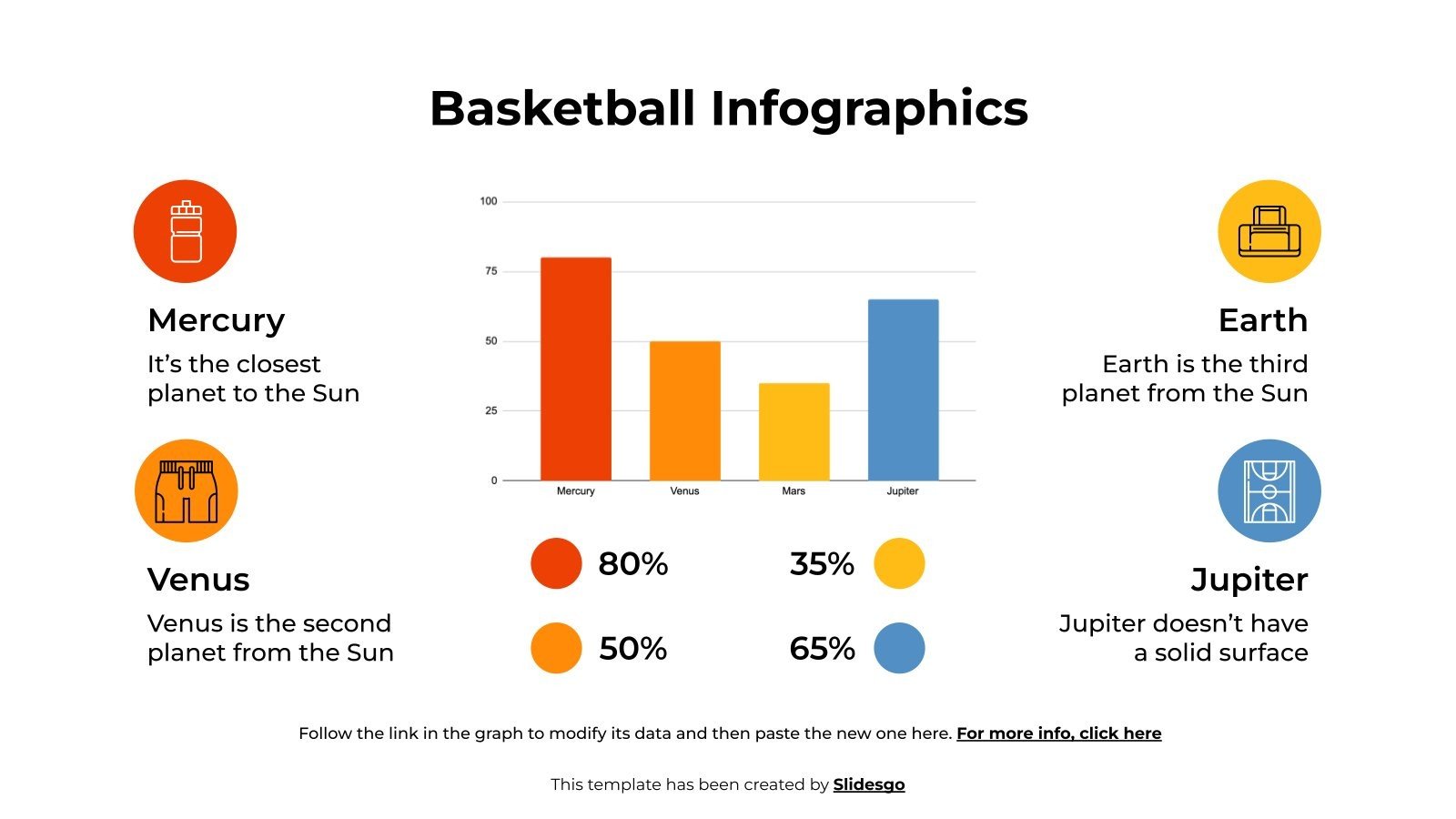 Basketball Infographics Template