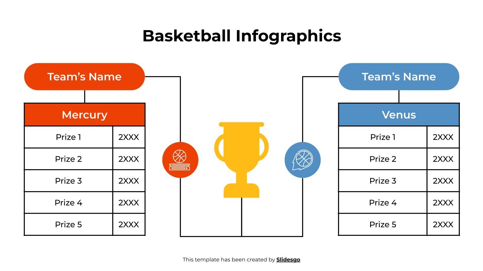 Basketball Infographics Template