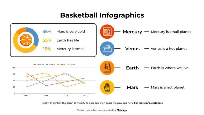 Basketball Infographics Template