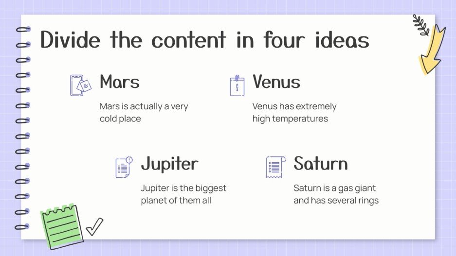 Cool Grid Notebook Template