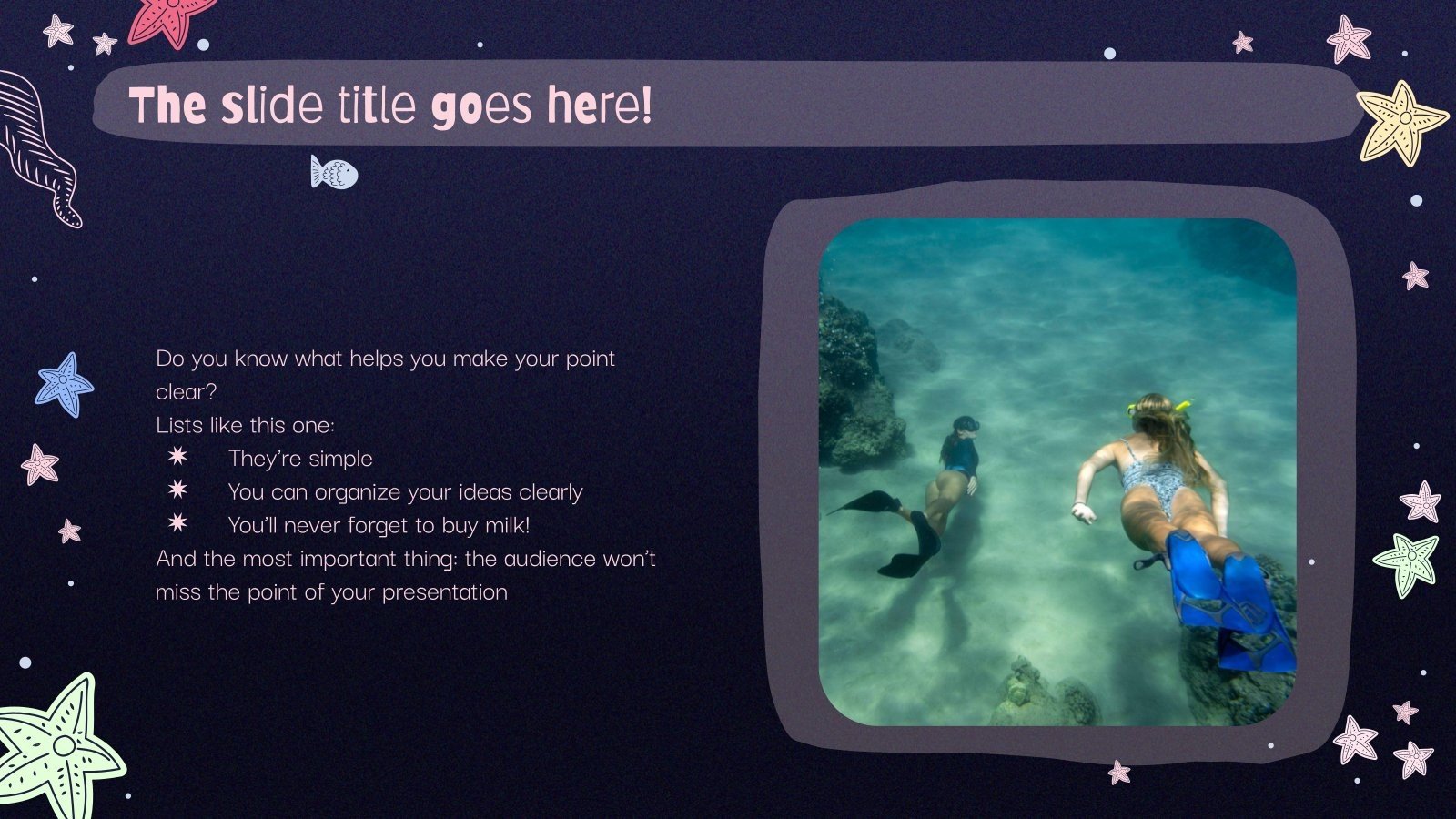 Starfish Pattern Minitheme Presentation