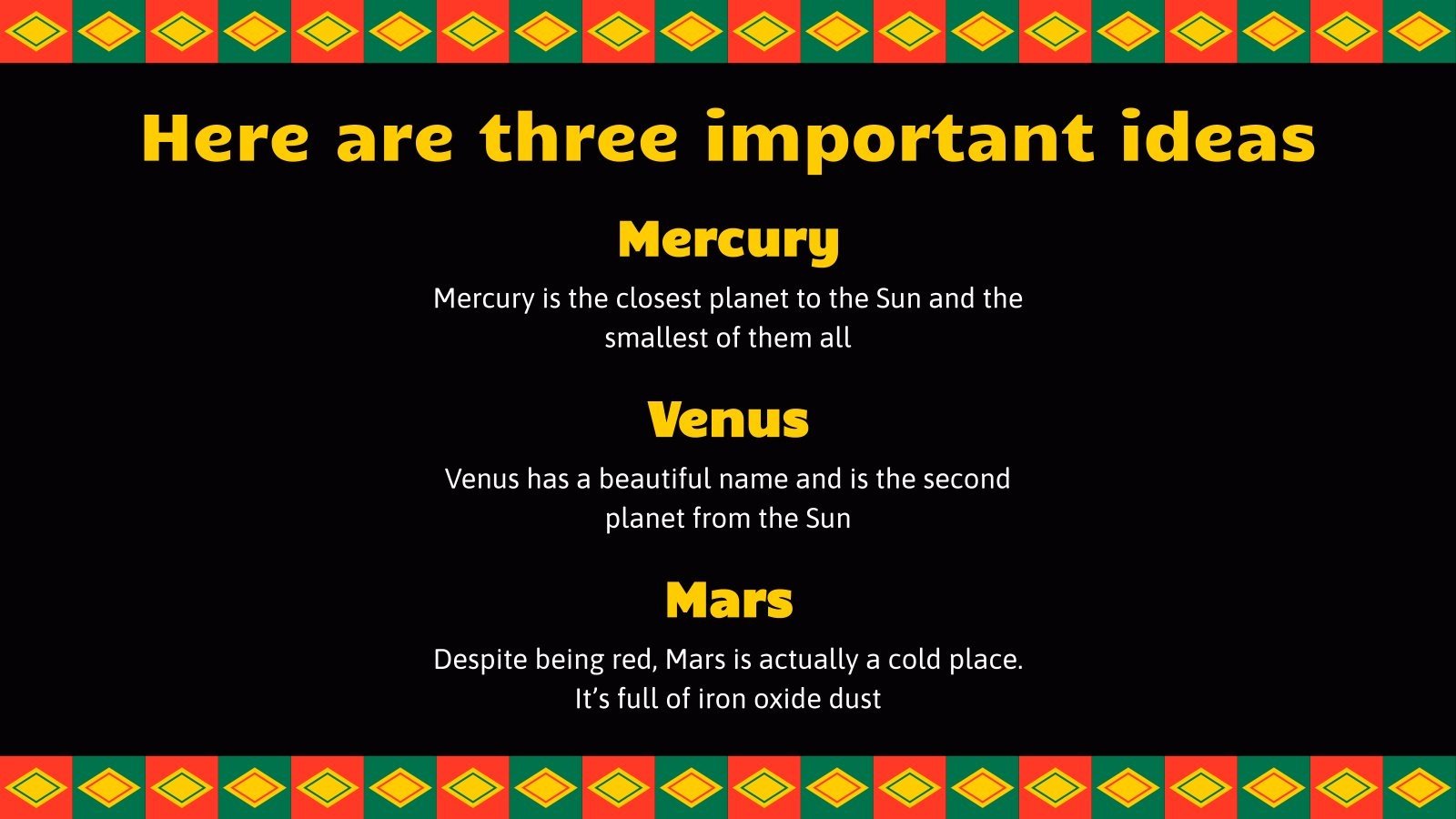 Black History Presentation