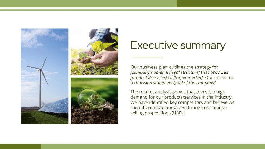 Clean Energy Business Plan Presentation