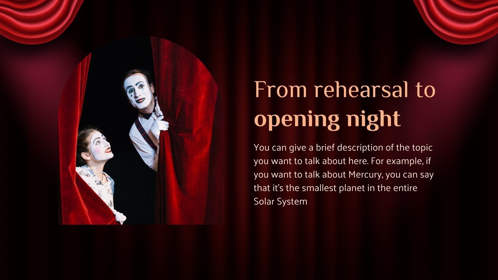 Stage Acting Workshop Presentation